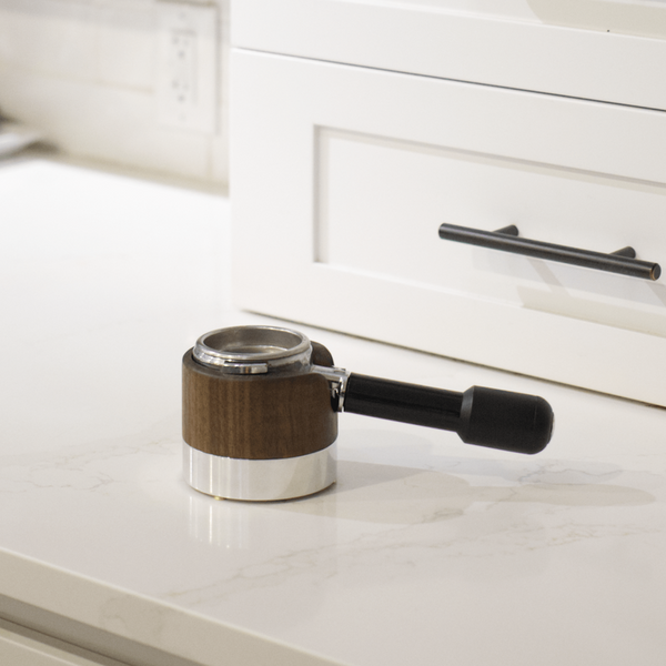 Walnut Tamping Station - Eclipse Coffee Roasters